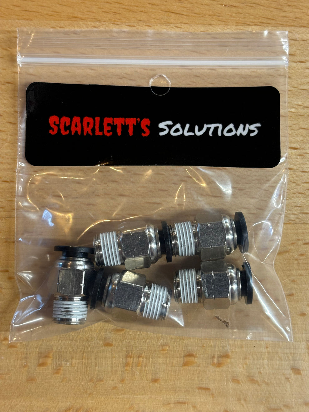 NPT to Push Lock Adapter - 1/8 NPT to 1/4 Push Lock Fittings – Scarlett ...